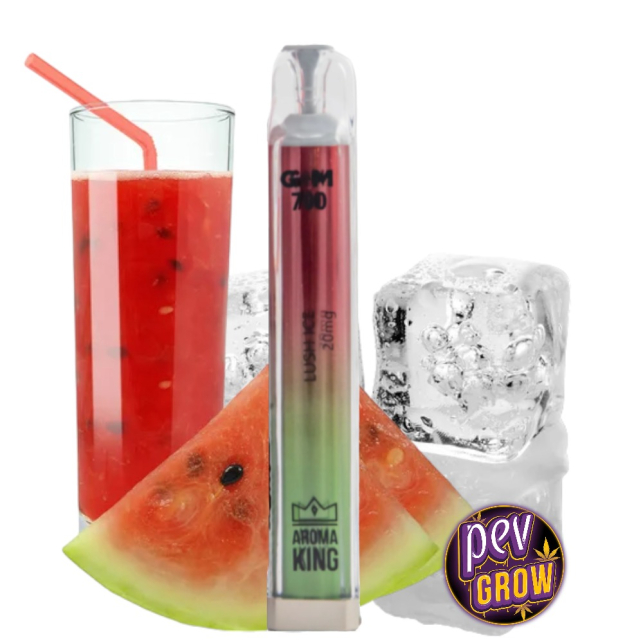 Achetez le Puff cigarette Ak Gem Lush Ice Aroma King chez Pevgrow.