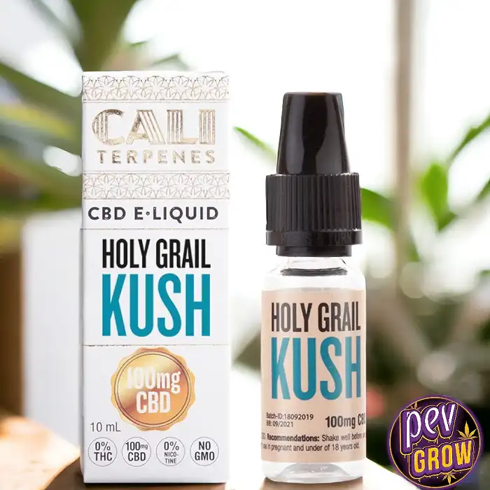 Achetez E-liquid CBD Holy Grail Kush de Cali Terpenes chez Pevgrow.
