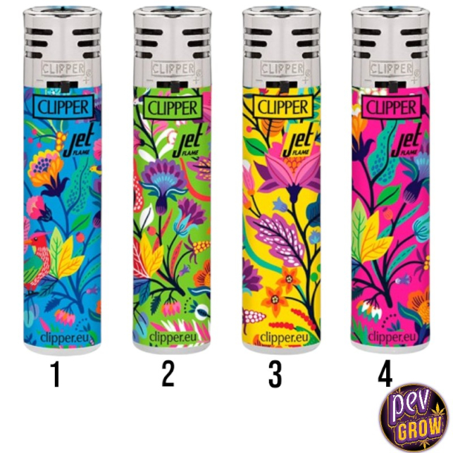 Mechero Clipper Jet Flame Flowers | Compra Clipper Estampado en PEV