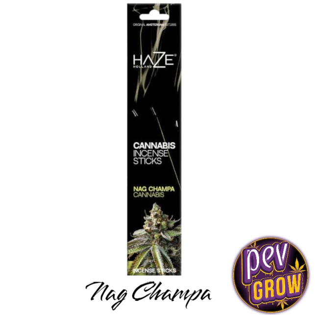 Natural Cannabis Haze Nag Champa Incense 6 pcs | Buy Now at PEV