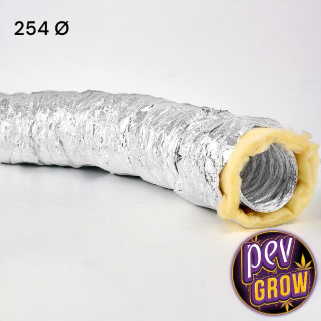 Buy Soundproofed Flexible Ventilation Duct Ø254mm - 10m at Pevgrow.