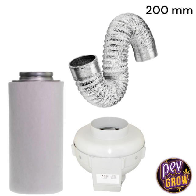 Buy Cheap 200mm VK Carbon Ventilation Kit at Pevgrow