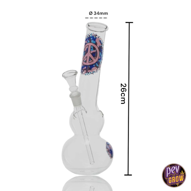 Achetez Bong en Verre Greenline 26cm pour Herbes | Pevgrow