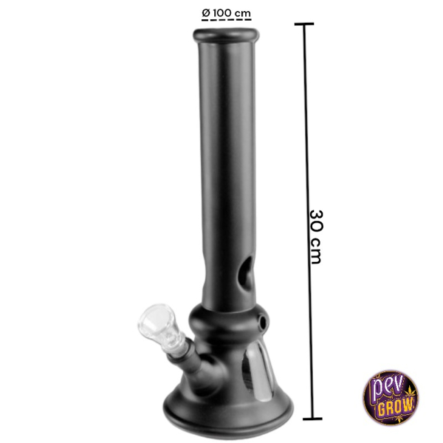 Achetez Bong en Verre Ice Noir 30cm chez PevGrow : Élégance et Qualité