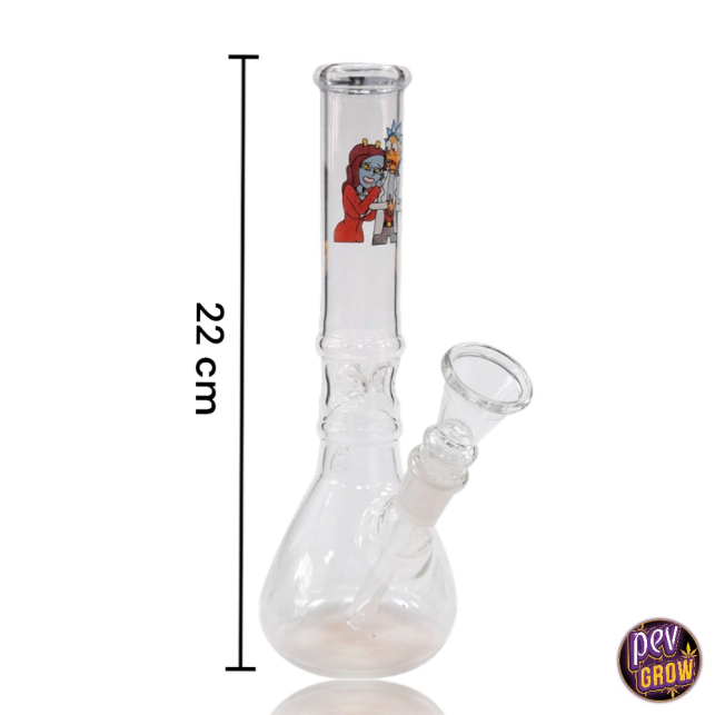Compra Bong Cristal Ice Rick & Morty 22 cm [3 Modelos] Pevgrow
