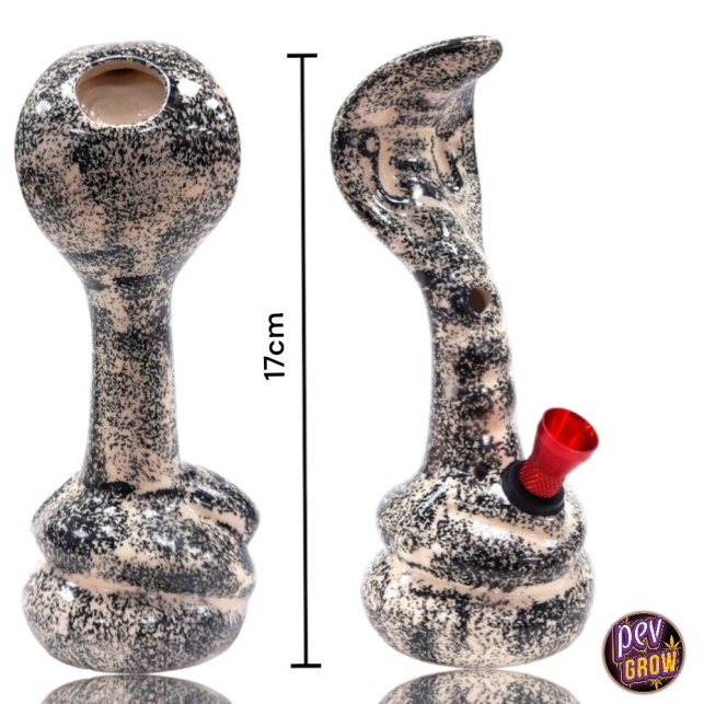 Cobra Ceramic Bong 17 cm from Pevgrow: Unique Design, Perfect Smoke