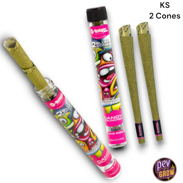 Achetez du Papier Blunt 2 Cônes avec terpènes Hemp Candy - Expérience ...