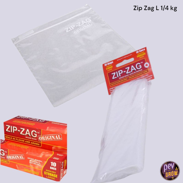 Acquista Weed bag Ermetiche ultraresistenti Zip Zag ¼ Kg su Pevgrow.