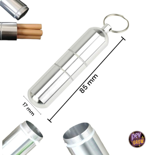 Buy Mini Cigarette Case with Keychain, 8 cm Aluminum Portable Ashtray | PEV