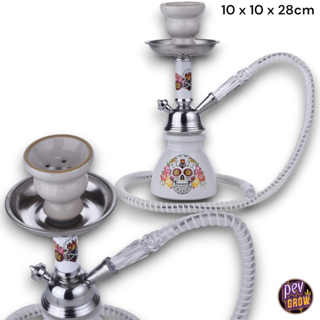 Compra Shisha Cerámica Calavera 28 cm Barata en Pevgrow
