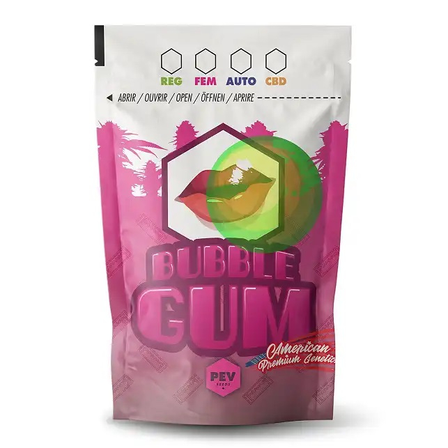 Bubble Gum Marijuana Bag PEV Seeds - Buy Cannabis Packaging Bag at PEV