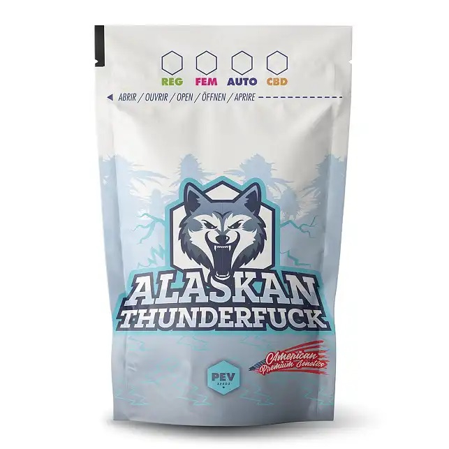 Alaskan Thunder Fuck Marijuana Bag PEV Seeds - Buy Cannabis Packaging Bag at PEV