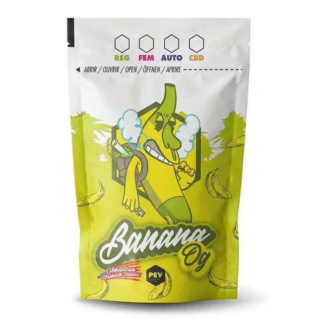 Banana OG Marijuana Bag PEV Seeds - Buy Cannabis Packaging Bag at PEV