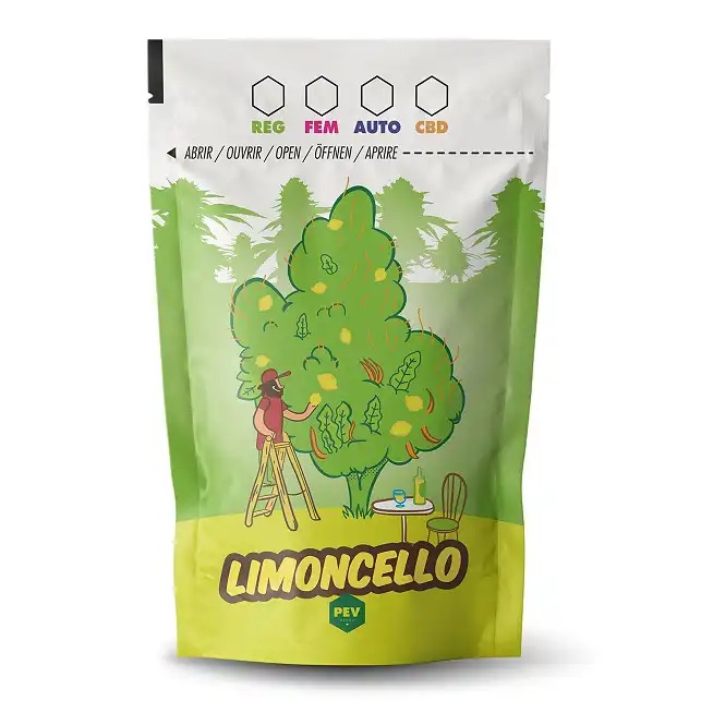 Limoncello Marijuana Bag PEV Seeds - Buy Cannabis Packaging Bag at PEV