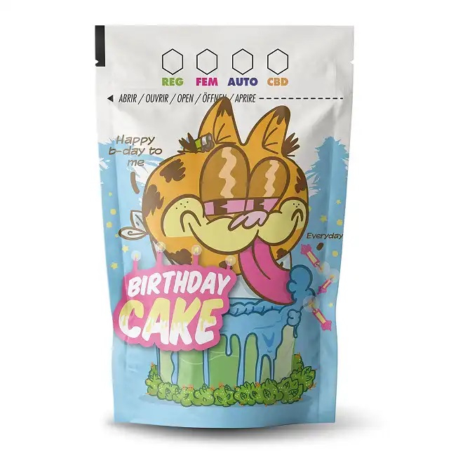 Birthday Cake Marijuana Bag PEV Seeds - Buy Cannabis Packaging Bag at PEV