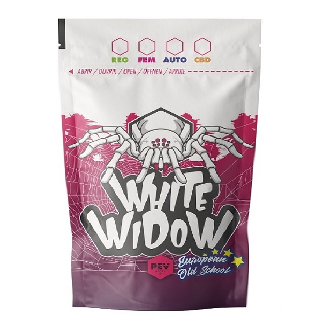 White Widow Marijuana Bag PEV Seeds - Buy Cannabis Packaging Bag at PEV