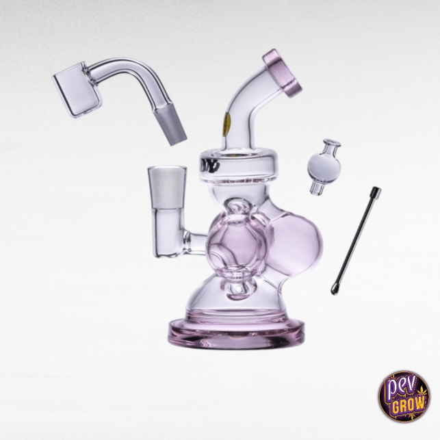 Buy Goody Atom Mini Rig Kit Glass Pipe - Pink at Pevgrow.