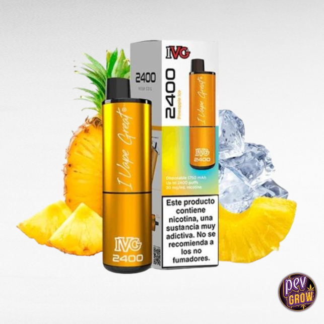 IVG 2400 Pineapple Ice 20mg (2400 Puffs): Disposable Vape Pineapple Ice ...