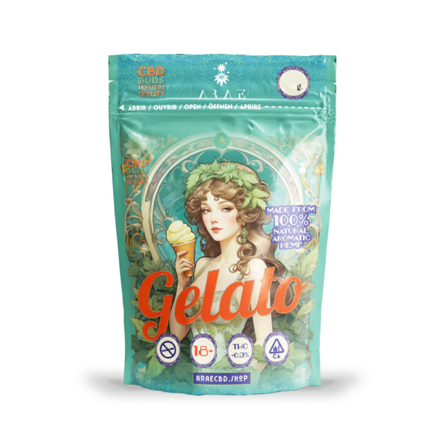 Gelato Weed Bag 9 x 11,5 cm and package your flowers in PEV.