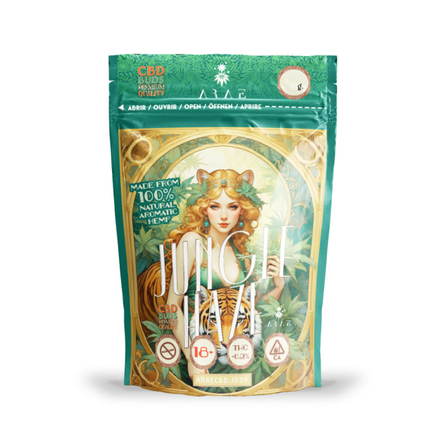 Jungle Haze Weed Bag 9 x 11,5 cm and package your flowers in PEV.