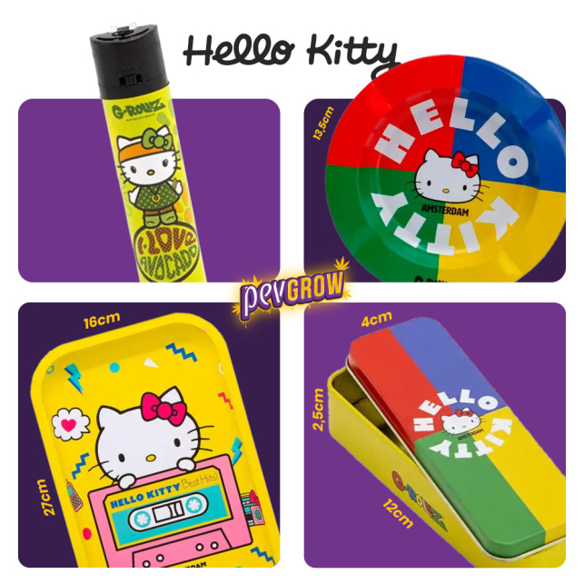 Buy the Hello Smoking Kit with Tray, Lighter, Ashtray, and Box at Pevgrow.