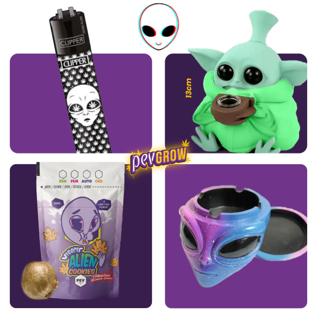 Compra il Kit Fumatore Alien su Pevgrow e Fuma come un Extraterrestre.