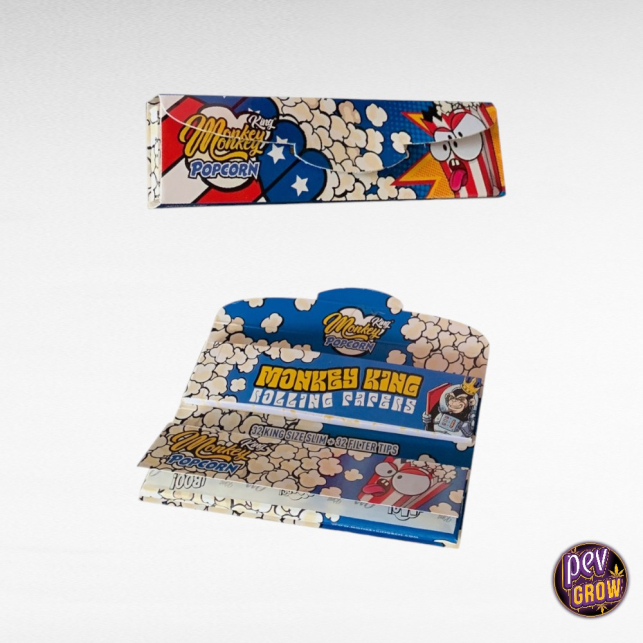 Buy Pop Corn flavored papers + Monkey King tips at Pevgrow.