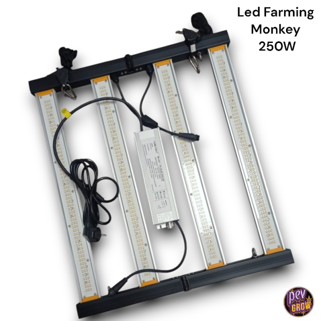 Buy the powerful and efficient Farming Monkey 250W LED Panel at Pevgrow.
