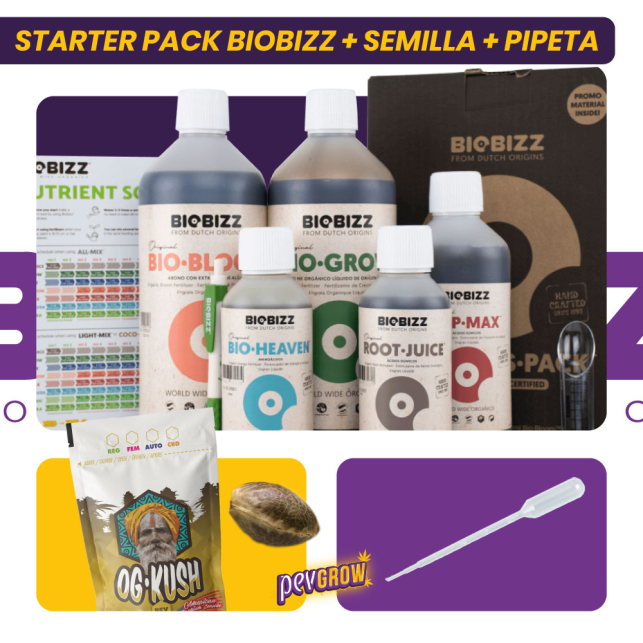 Buy Biobizz Starter Pack + seed + pipette at Pevgrow.