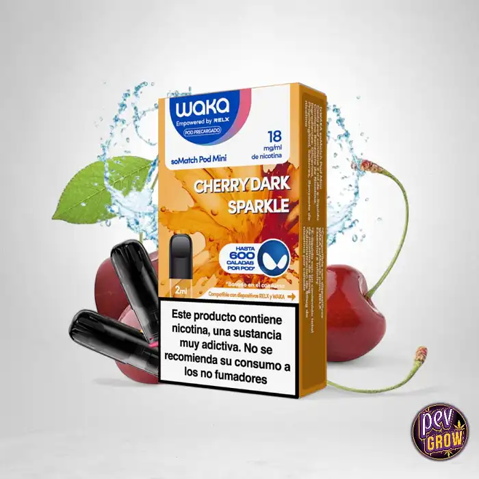 Compra Cartucho recargable Waka soMatch Mini Pod Relx - 18mg Cherry ...